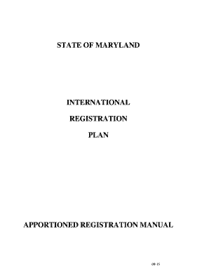 Fillable Online mva maryland STATE OF MARYLAND INTERNATIONAL ...