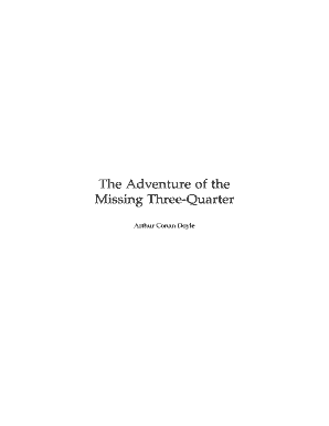 Fillable Online Missing Three-Quarter Fax Email Print - pdfFiller