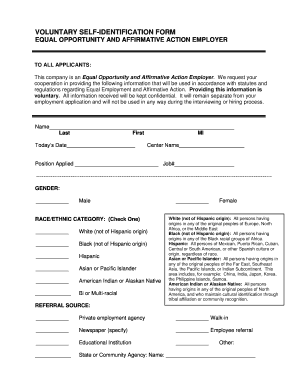 Fillable Online douglassonline VOLUNTARY Self-identification FORM ...
