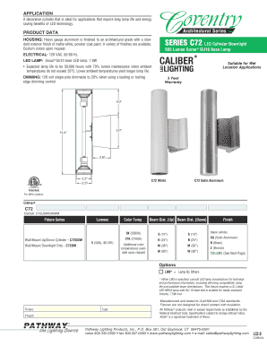 Fillable Online ELECTRICAL CALIBER - Pathway Lighting Fax Email Print ...