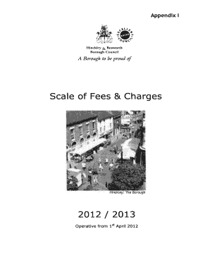 Fillable Online moderngov hinckley-bosworth gov Scale of Fees Charges ...