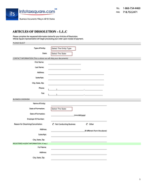 Fillable Online Article-of-dissolution-llcpdf Fax Email Print - pdfFiller