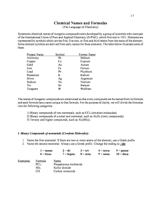 Fillable Online 104 mhchem Chemical Names and Formulas - Chemistry 104 ...