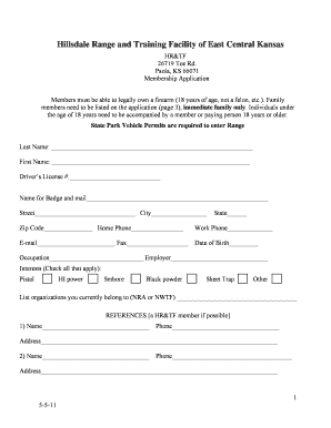 Fillable Online hillsdalerange Hillsdale Range app Fax Email Print ...
