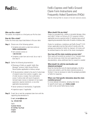 Fillable Online FedEx Express and FedEx Ground Fax Email Print - pdfFiller