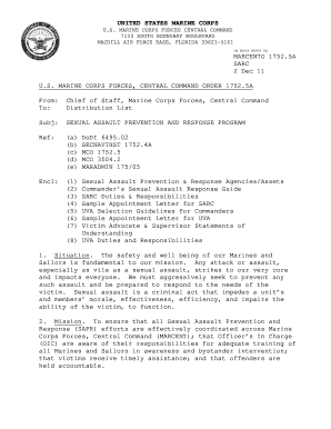 Fillable Online MARINE CORPS FORCES CENTRAL COMMAND Fax Email Print - pdfFiller