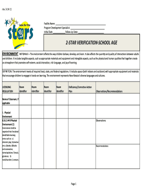 Fillable Online 2 STAR Verification School Age.20110314.xls Fax Email ...