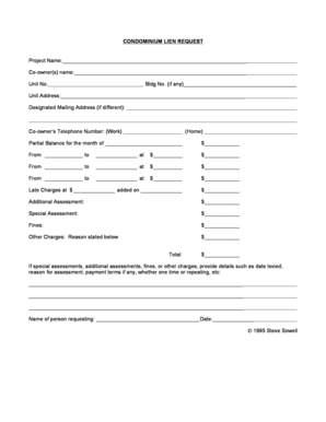 Fillable Online Lien-request-formpdf Fax Email Print - pdfFiller