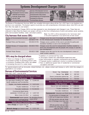Fillable Online Systems Development Charges (SDCs) Fax Email Print ...