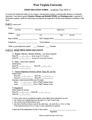 Fillable Online Vaccination against Measles, Mumps and Rubella (MMR ...
