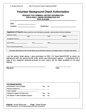 Fillable Online Volunteer Background Check Authorizationdocx Fax Email ...