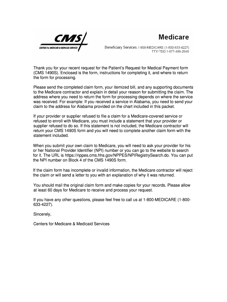 Fillable Online Medicare Form 1490 - New York House Call Physicians Fax ...