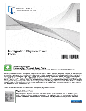Fillable Online Immigration Physical Exam Form - nocReadCom Fax Email ...