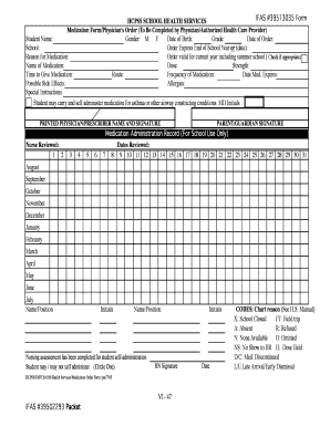 HCPSS SCHOOL HEALTH SERVICES IFAS 39513035 Form - Hcpss - Fill and Sign ...