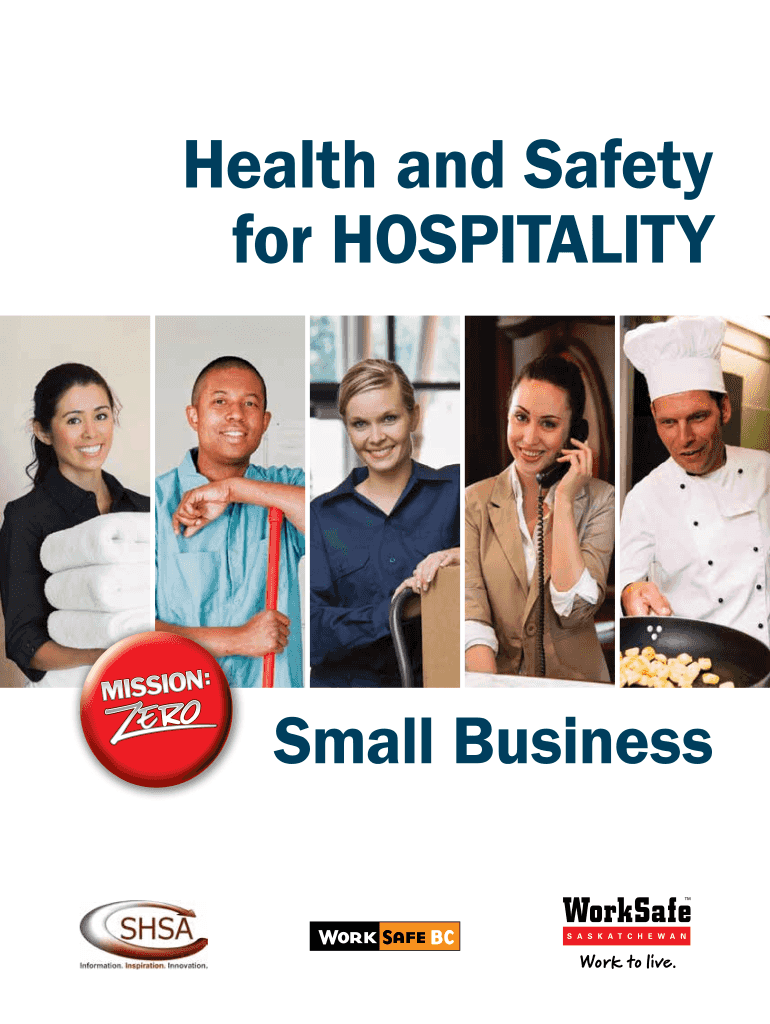 Fillable Online worksafesask Health and Safety for HOSPITALITY ...