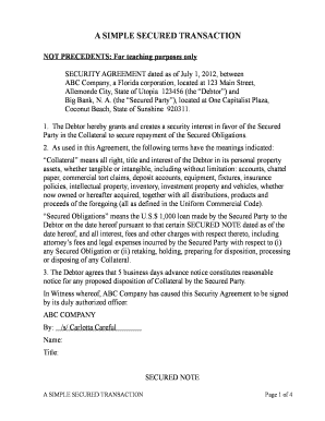 Fillable Online SECURITY AGREEMENT dated as of January 8 2004 between ...