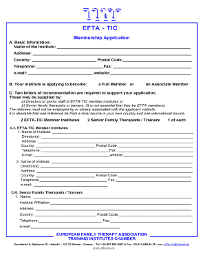 Fillable Online efta-tic Application Form - EFTA - TIC - efta-tic Fax ...