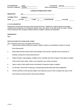 Fillable Online mcckc DATE SUBMITTED DATE DICC APPROVED CATALOG NO - mcckc Fax Email Print ...