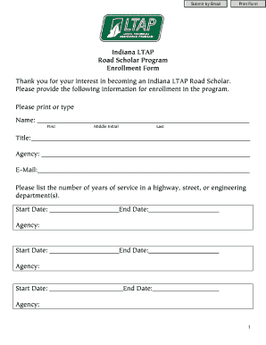 Fillable Online rebar ecn purdue Indiana LTAP bRoad Scholarb Program ...