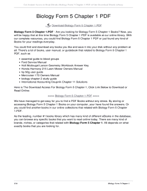 Form 5 Biology Textbook Pdf - Fill Online, Printable, Fillable, Blank ...