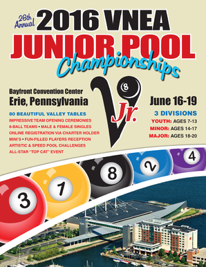 Fillable Online 2016 Junior Championships Details - VNEA Fax Email ...