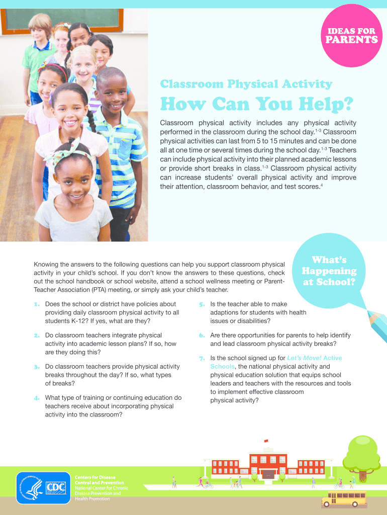 Fillable Online Classroom Physical Activity Fax Email Print - pdfFiller