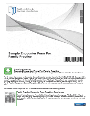 Fillable Online Sample Encounter Form For Family Practice - nocReadCom ...