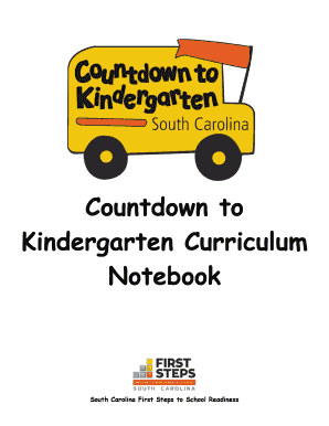 Fillable Online Countdown to Kindergarten Curriculum Notebook Fax Email ...