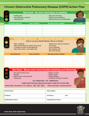 Fillable Online menzies edu Chronic Obstructive Pulmonary Disease COPD ...