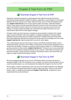 Chapter 6 Test Form 2c - Fill Online, Printable, Fillable, Blank