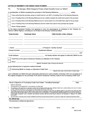 Letter Of Indemnity - Fill and Sign Printable Template Online