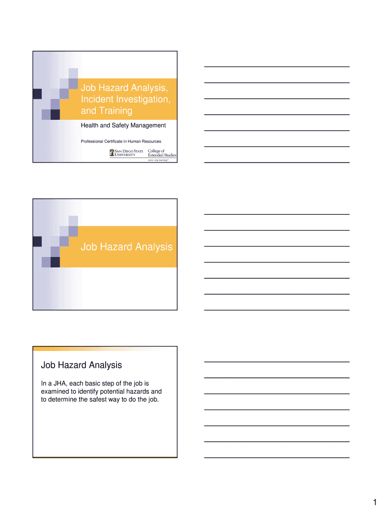 Fillable Online Job Hazard Analysis, Fax Email Print - pdfFiller