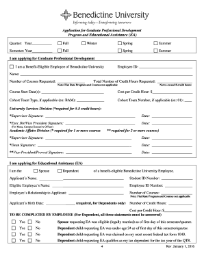 Fillable Online ben Graduate Professional Development Program and Fax ...