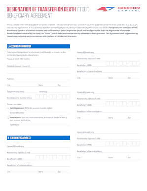 Fillable Online Designation of transfer on death (tod) Fax Email Print ...