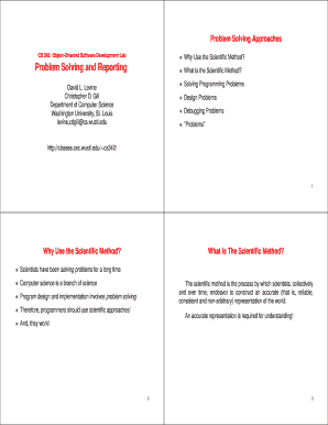 Fillable Online Problem Solving Approaches Fax Email Print - pdfFiller