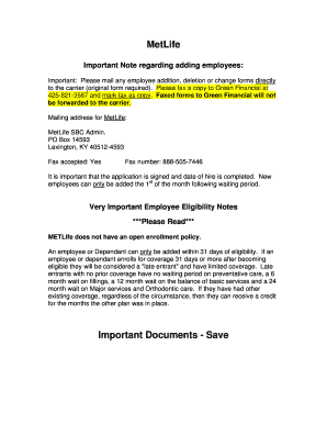 Fillable Online METLife.doc Fax Email Print - pdfFiller