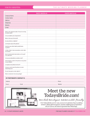 Fillable Online Photos Booths Fax Email Print - pdfFiller