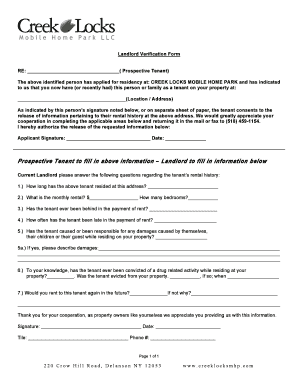 Fillable Online Prospective Tenant to fill in above information ...