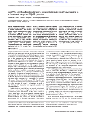 Fillable Online CalDAG-GEFI and protein kinase C represent alternative ...
