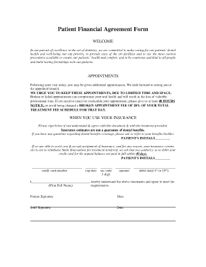 Fillable Online Patient Financial Agreement - Copenhaver Dental Fax ...