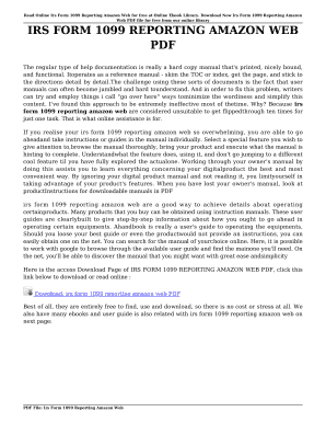 Fillable Online nnmedya IRS FORM 1099 REPORTING AMAZON WEB PDF ...