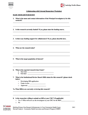 Fillable Online catalyst harvard Collaborating with External ...