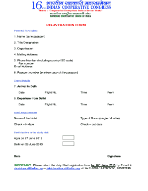 Fillable Online Registration Form - NCUI Fax Email Print - pdfFiller