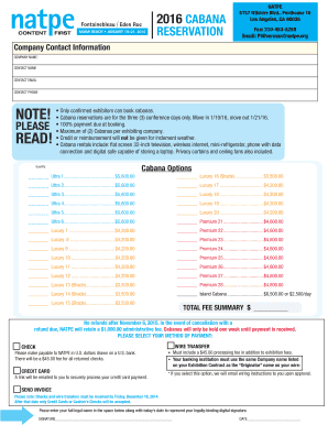Fillable Online Note Read - NATPE Fax Email Print - pdfFiller
