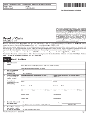 Fillable Online Proof of Claim - casesgcginccom Fax Email Print - pdfFiller