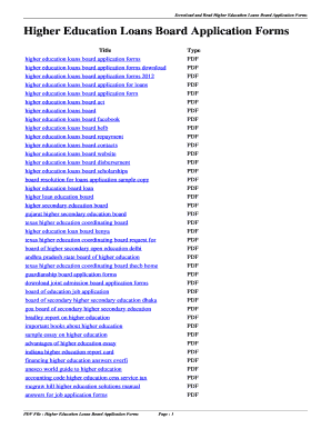 Fill out Pdf Forms For Higher Education | pdfFiller