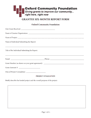 Fillable Online oxfordfdn GRANTEE SIX-MONTH REPORT FORM - oxfordfdnorg ...