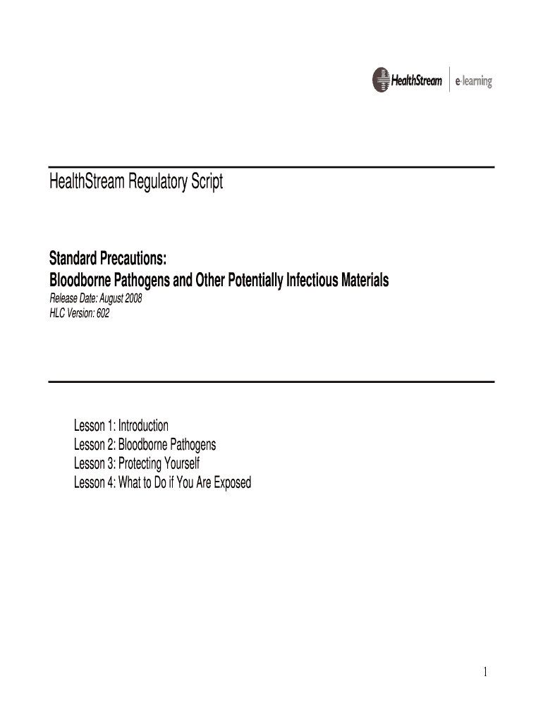 Fillable Online Standard Precautions: Fax Email Print - pdfFiller