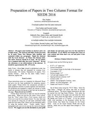 Fillable Online bart sys virginia Preparation of Papers in Two Column ...