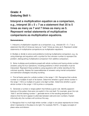 Fillable Online sesccoop 4th Grade - Math Enduring Skills - sesccoop ...